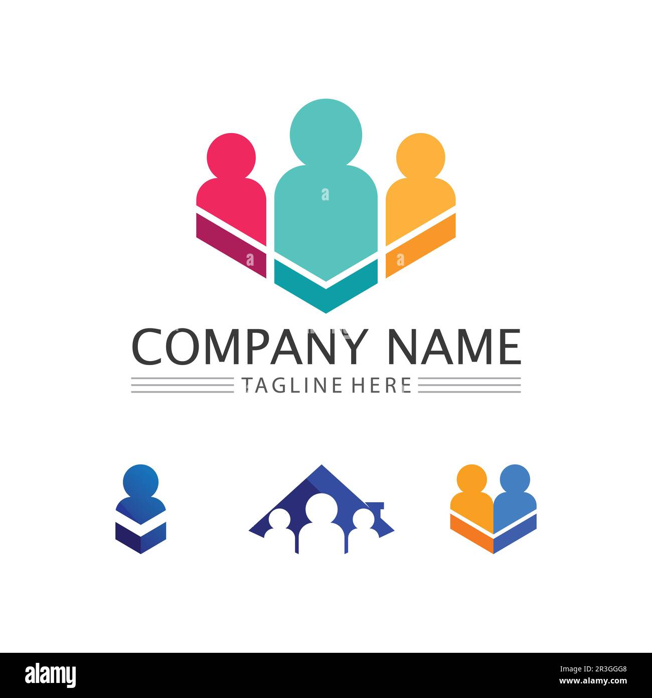 Community team group health team friends love family logo Stock Vector ...