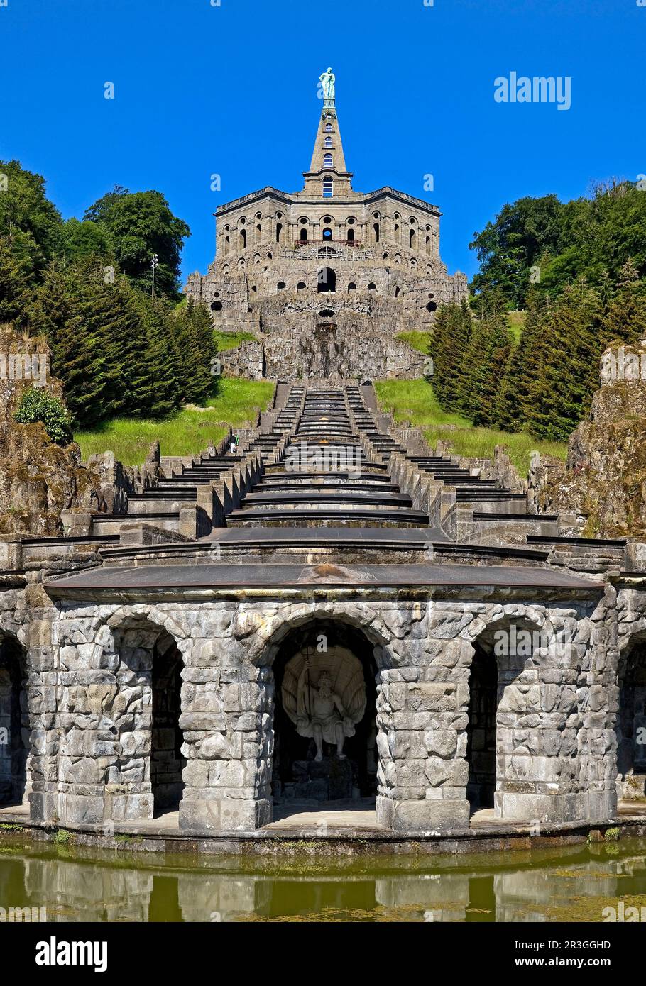 Bergpark Wilhelmshoehe, Hercules Building and the Great Cascades ...