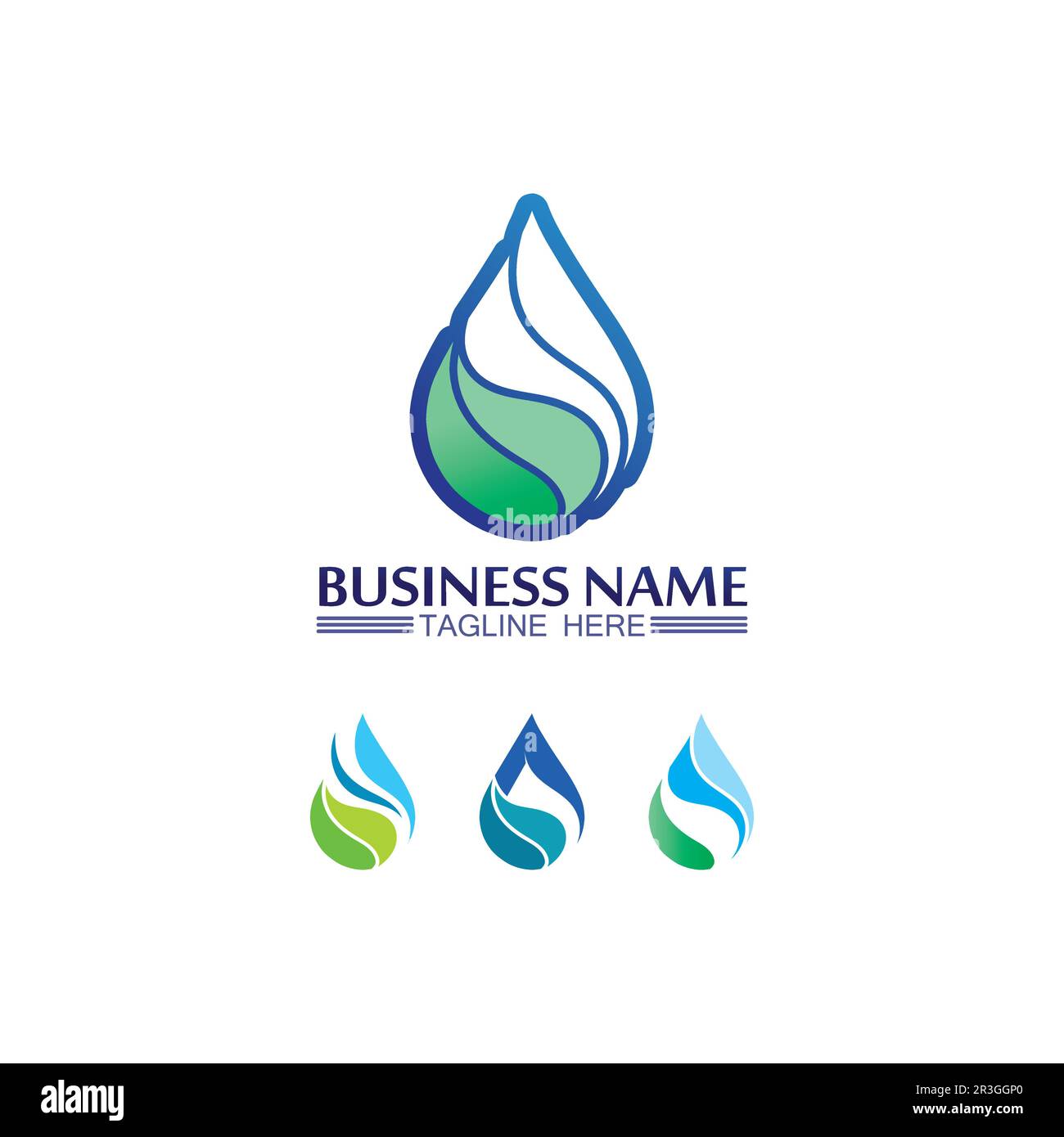 Water drop Logo Template vector illustration design Stock Vector Image ...