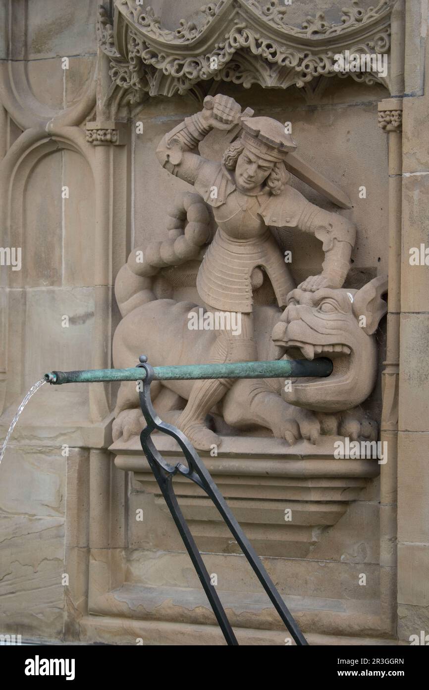Water well in schwaebisch hall Stock Photo - Alamy