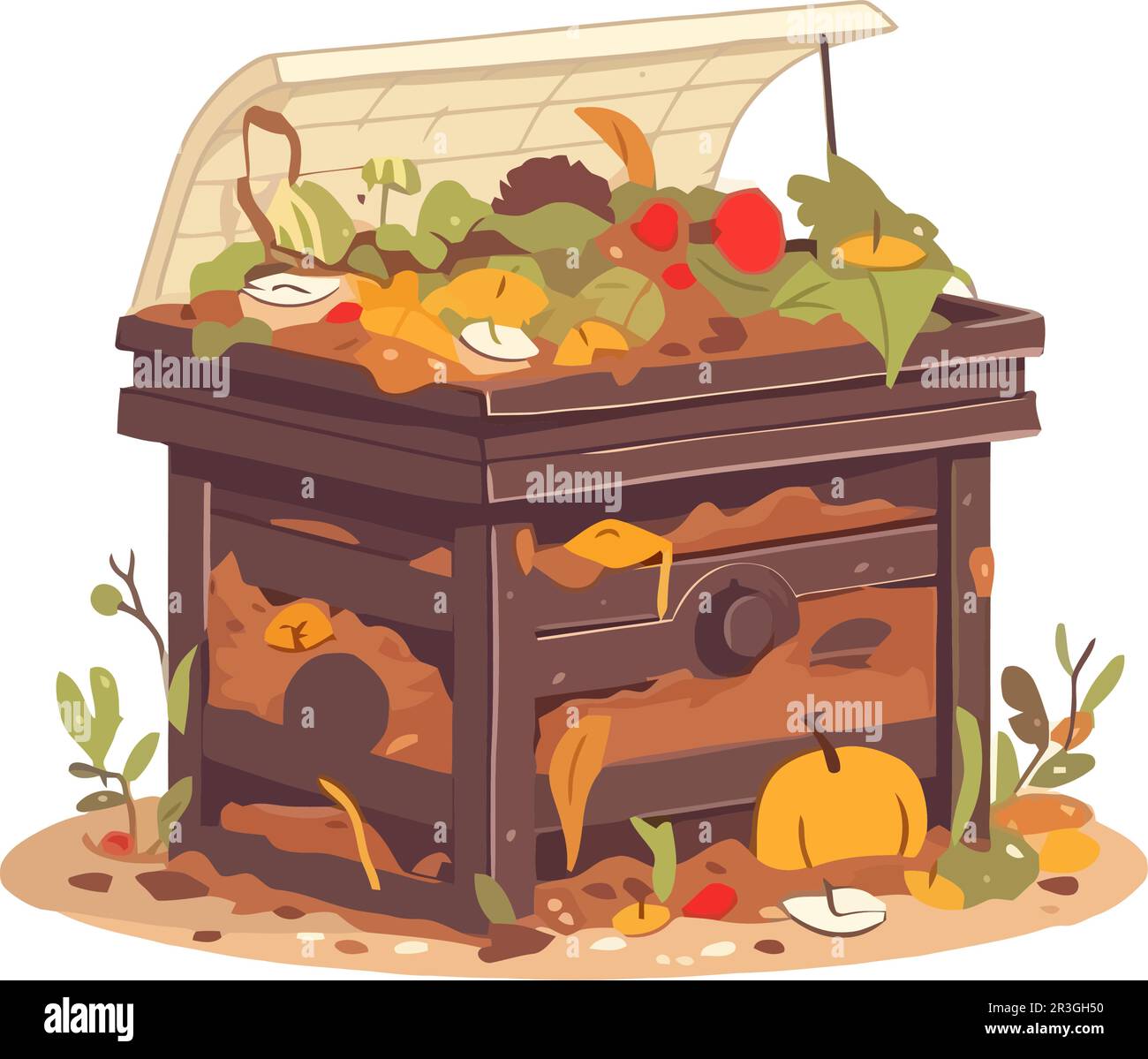 Waste in farm Stock Vector Images - Alamy