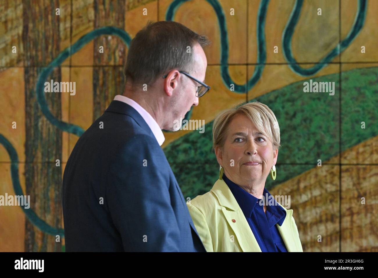 Greens Senators David Shoebridge and Barbara Pocock at a press ...