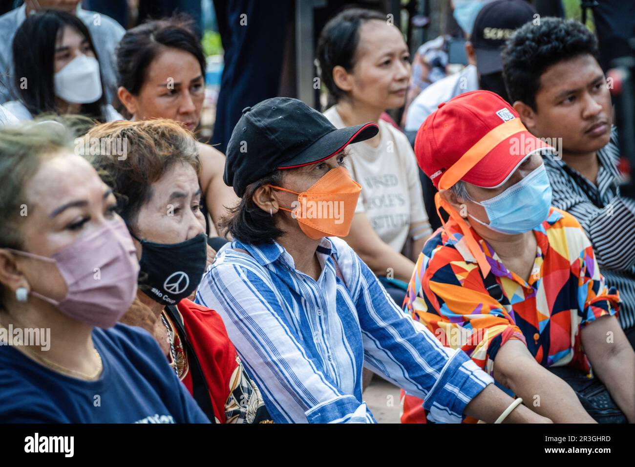 Bangkok, Thailand. 23rd May, 2023. Move Forward party voters seen at the rally named "Senators ...