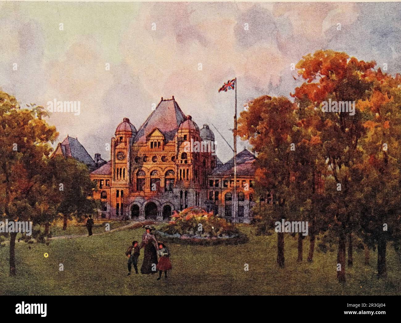 Parliament Buildings, Toronto by C. M. Manly from the book ' CANADA ...