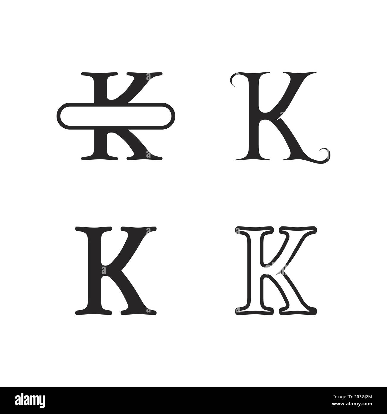 K logo design K letter font Concept Business logo vector and design ...