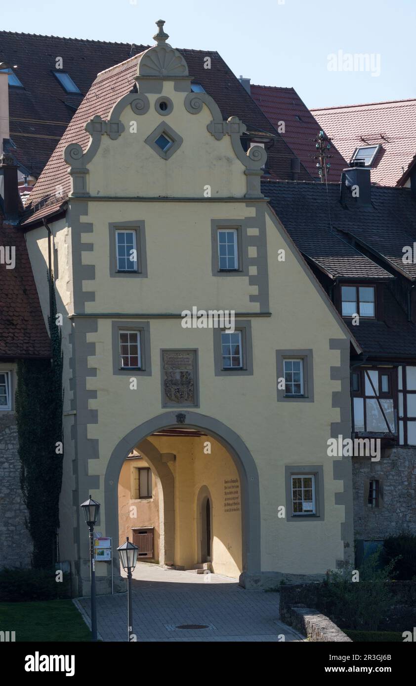Town gate in forchtenberg Stock Photo - Alamy