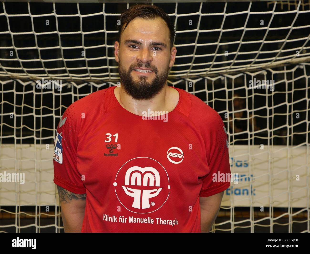 German Handball player Benjamin Meschke ASV Hamm HBL Liqui Moly ...
