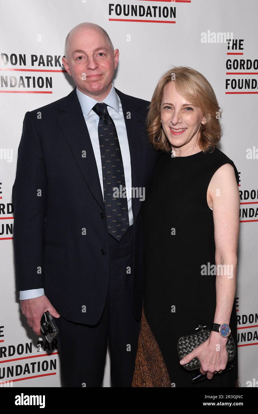 New York, USA. 23rd May, 2023. Ed Zimmerman and Betsy Zimmerman walking ...