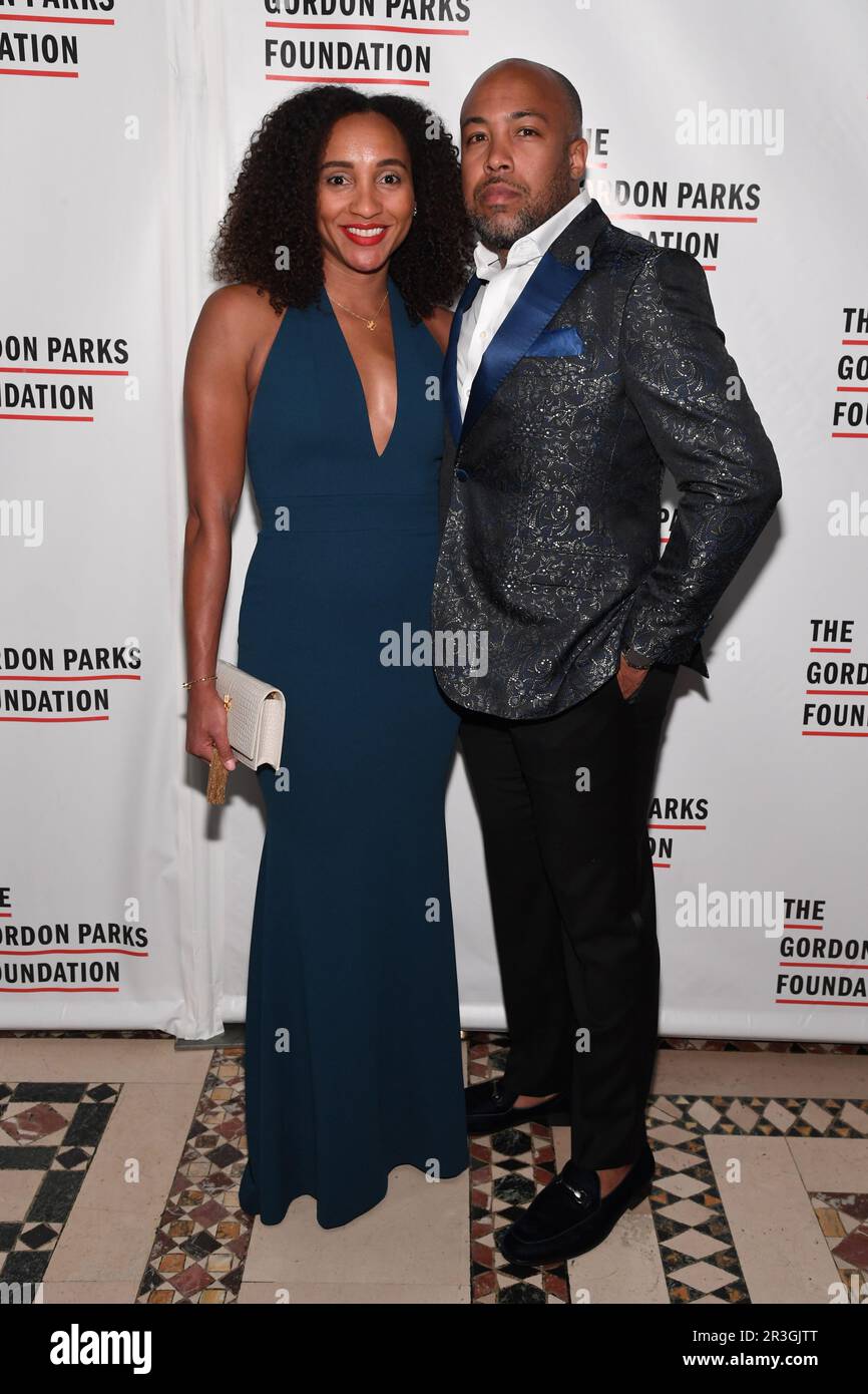 New York, USA. 23rd May, 2023. Davian Harris and Brandon Harris walking the red carpet at the ...
