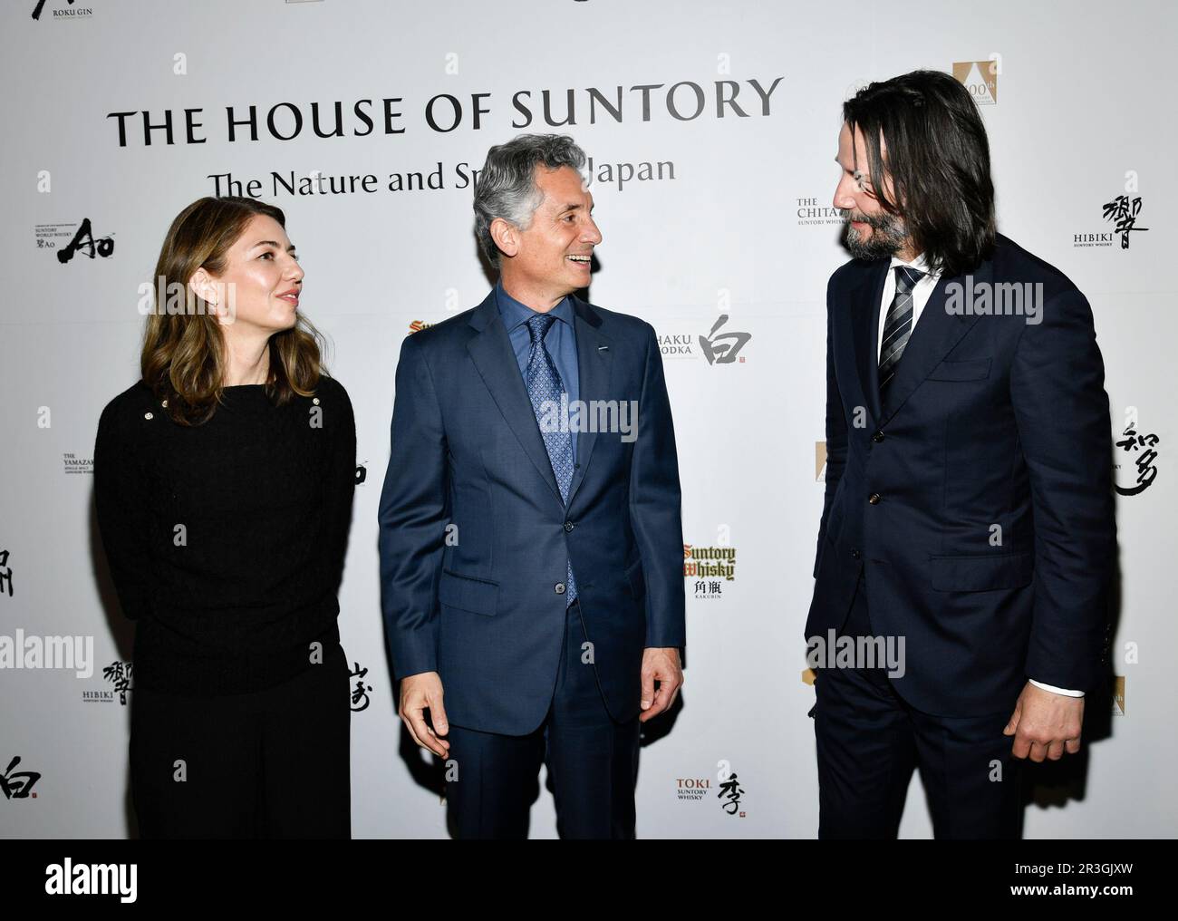 Director Sofia Coppola, left, Beam Suntory president and CEO Albert ...