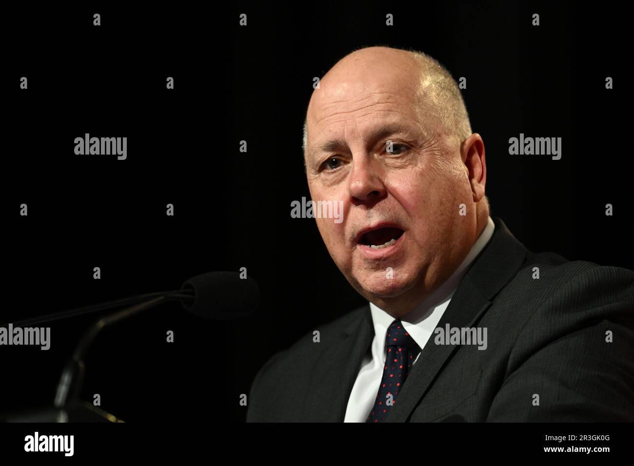 Victorian Treasurer Tim Pallas delivers a post budget address in ...