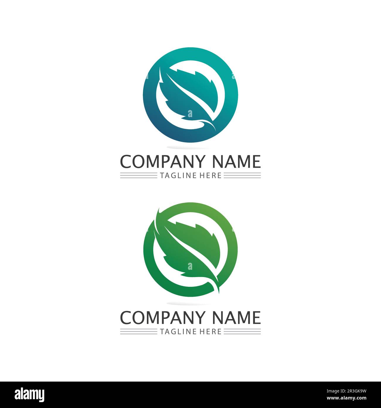 Logos of green Tree leaf ecology nature element vector Stock Vector ...