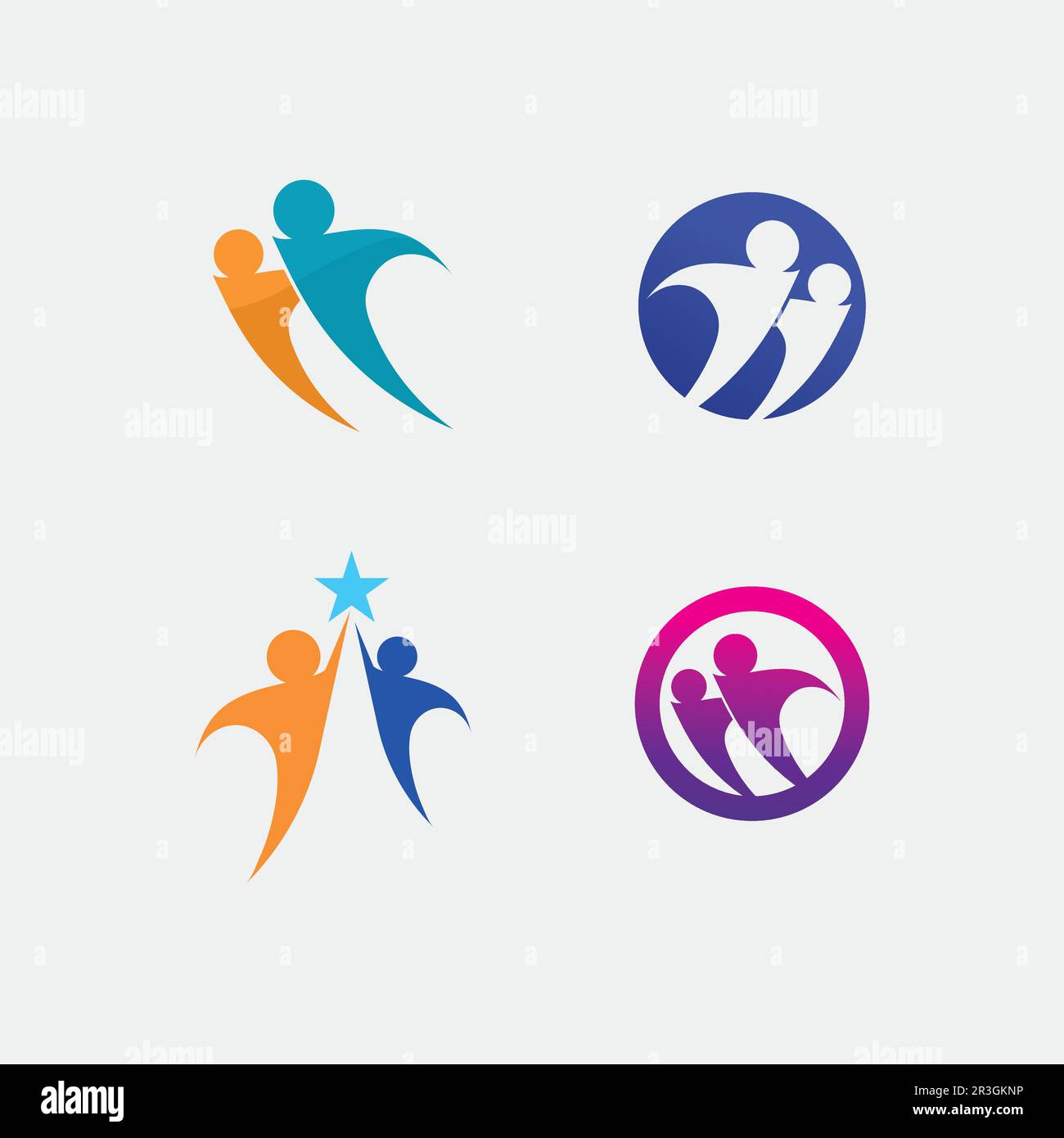 Community team group health team friends love family logo Stock Vector ...