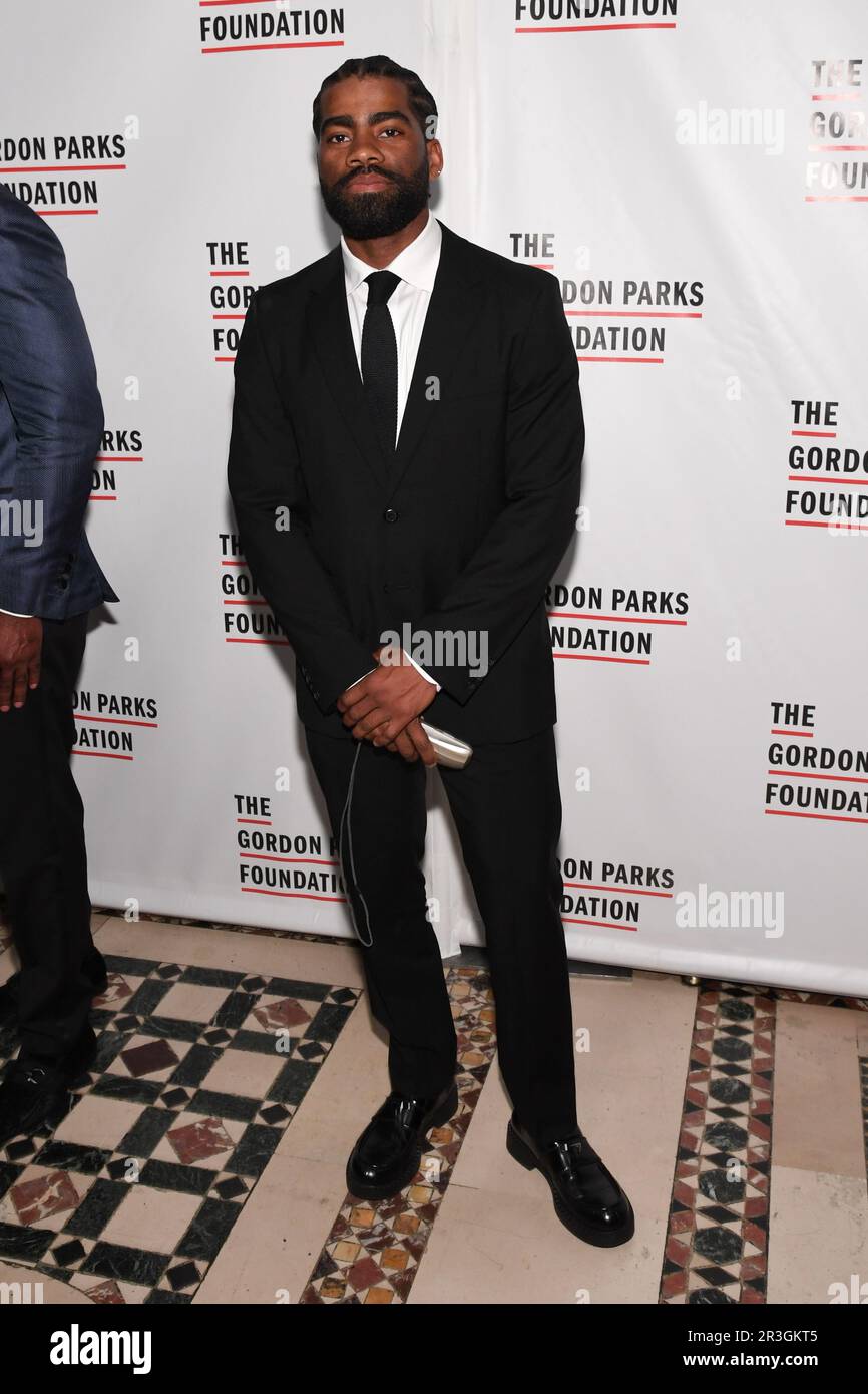 New York, USA. 23rd May, 2023. Andre D. Wagner walking the red carpet at the 2023 Gordon Parks ...