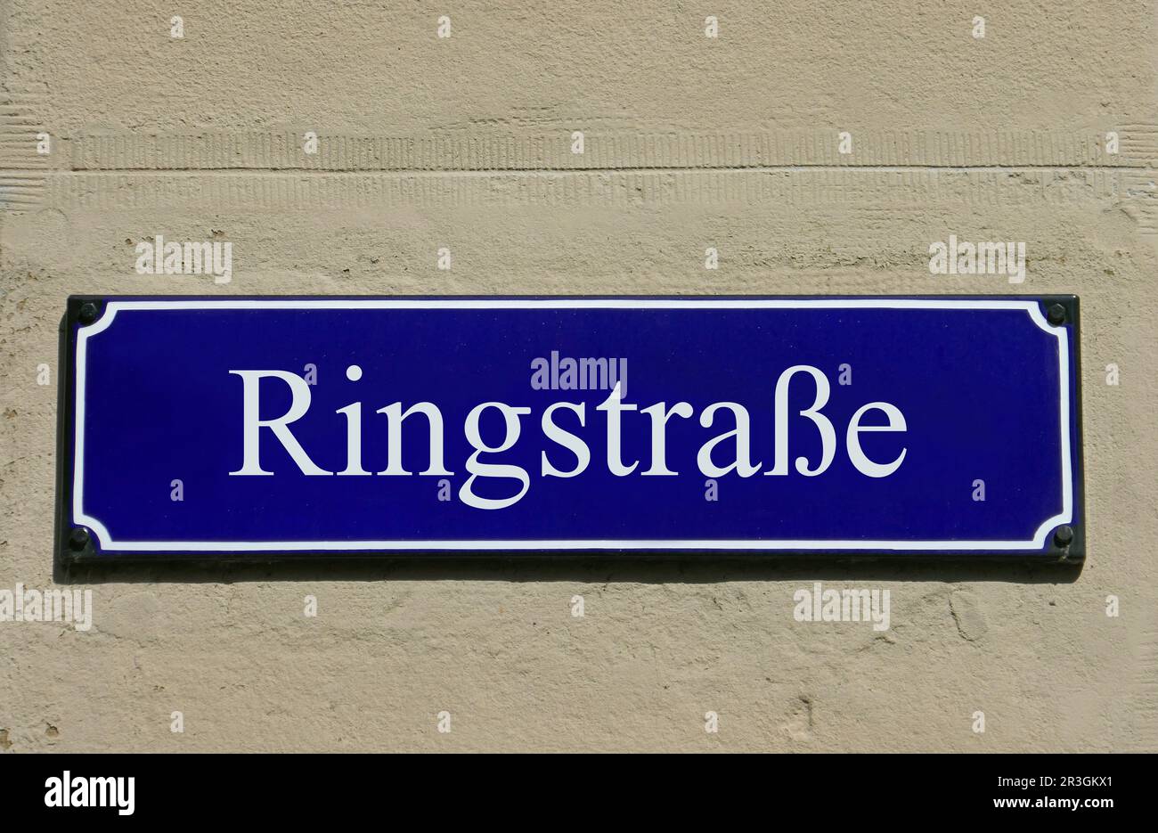 Ringstrasse enamel sign Stock Photo - Alamy