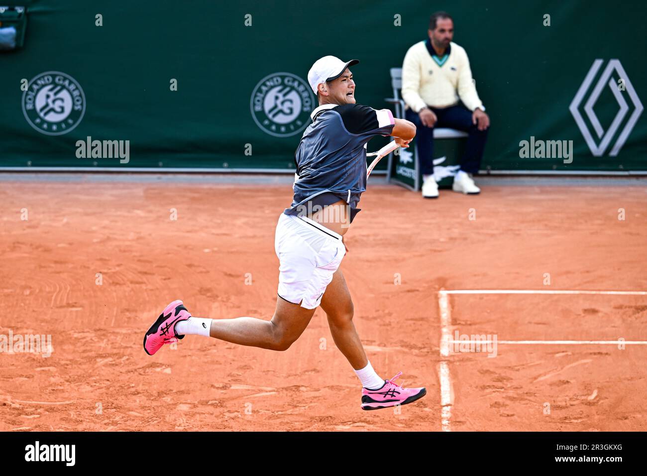 Paris, France. 23rd May, 2023. Wu Tung-lin (Tony Wu) of Taiwan during ...