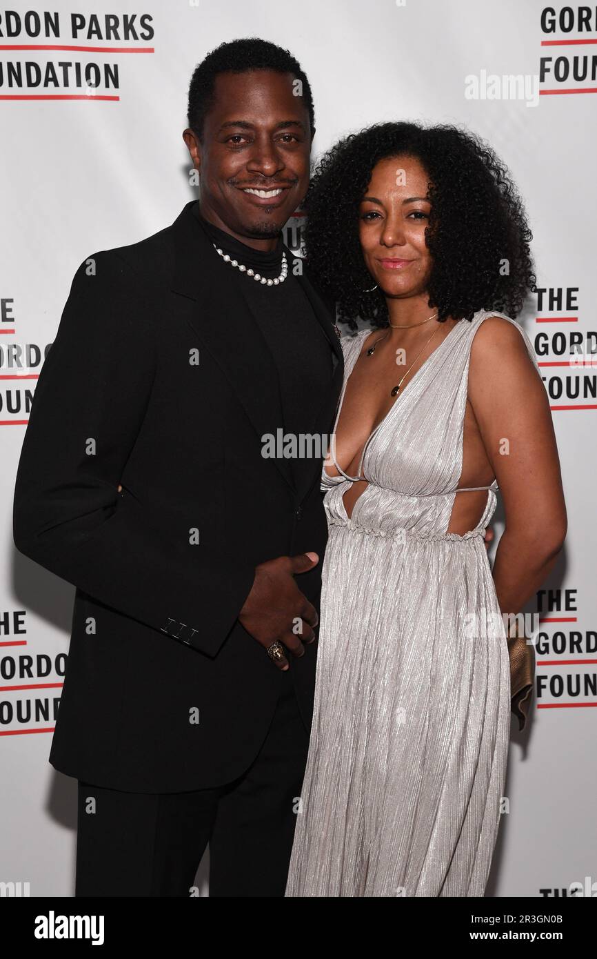 New York, USA. 23rd May, 2023. Sanford Biggers and Arana Hankin Biggers ...