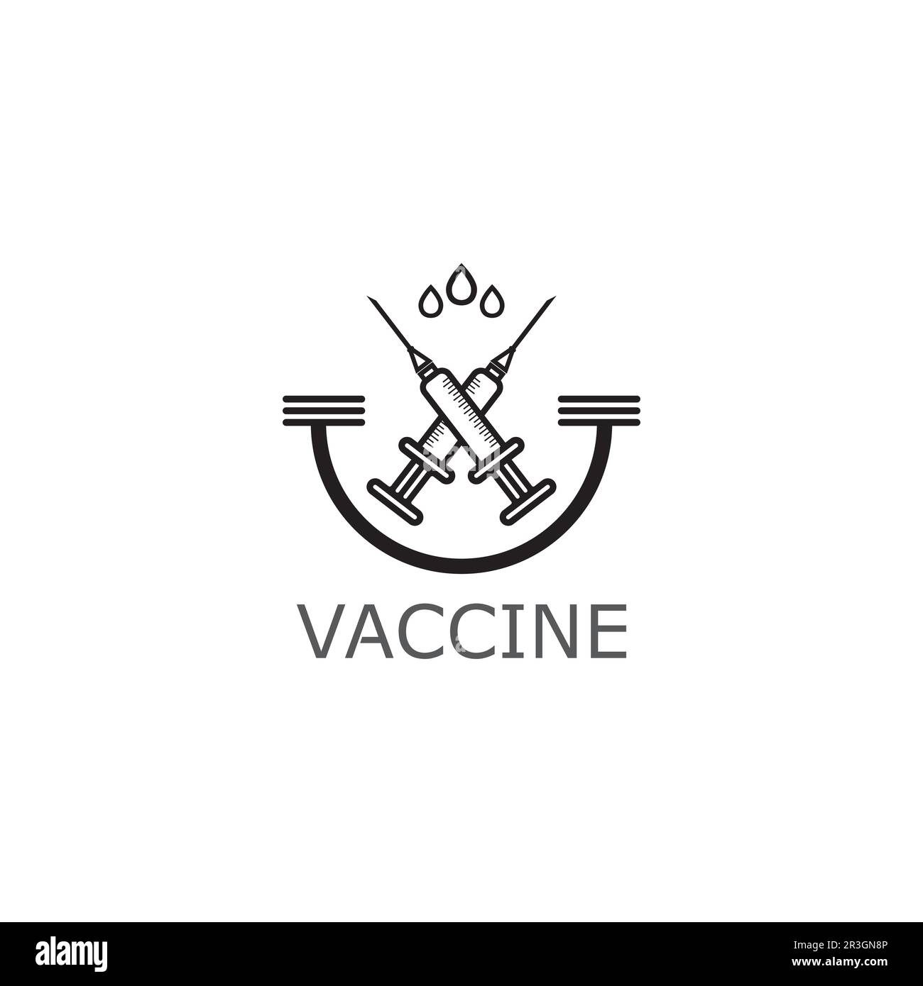 Vaccinated logo Stock Vector Images - Alamy