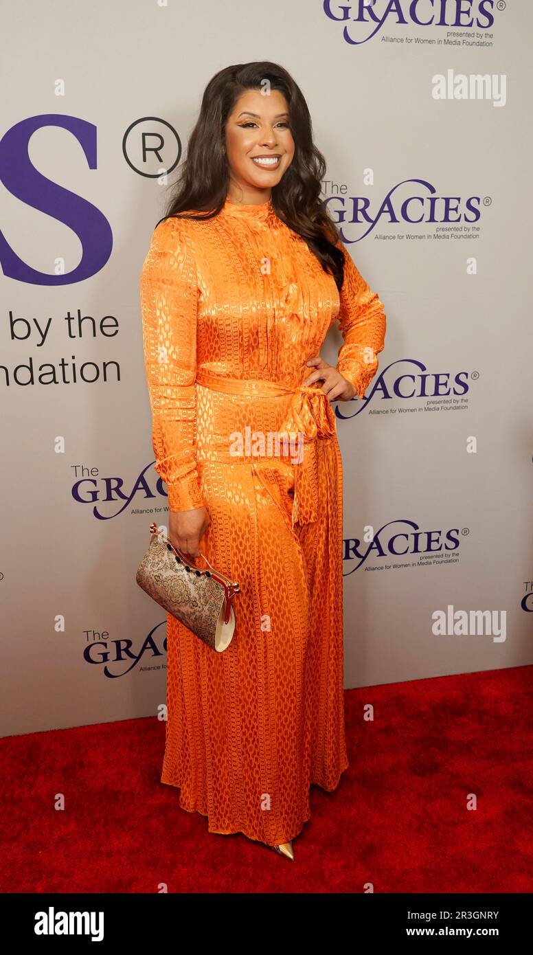 Hailie Sahar poses at the 48th Annual Gracie Awards, Tuesday, May 23 ...