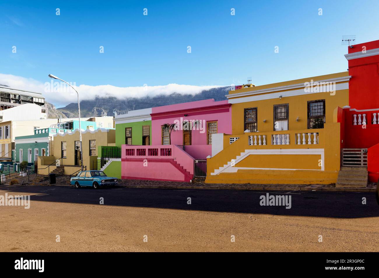 Vintage car, Bo-Kaap, Historical colorful center of Cape Malay culture ...