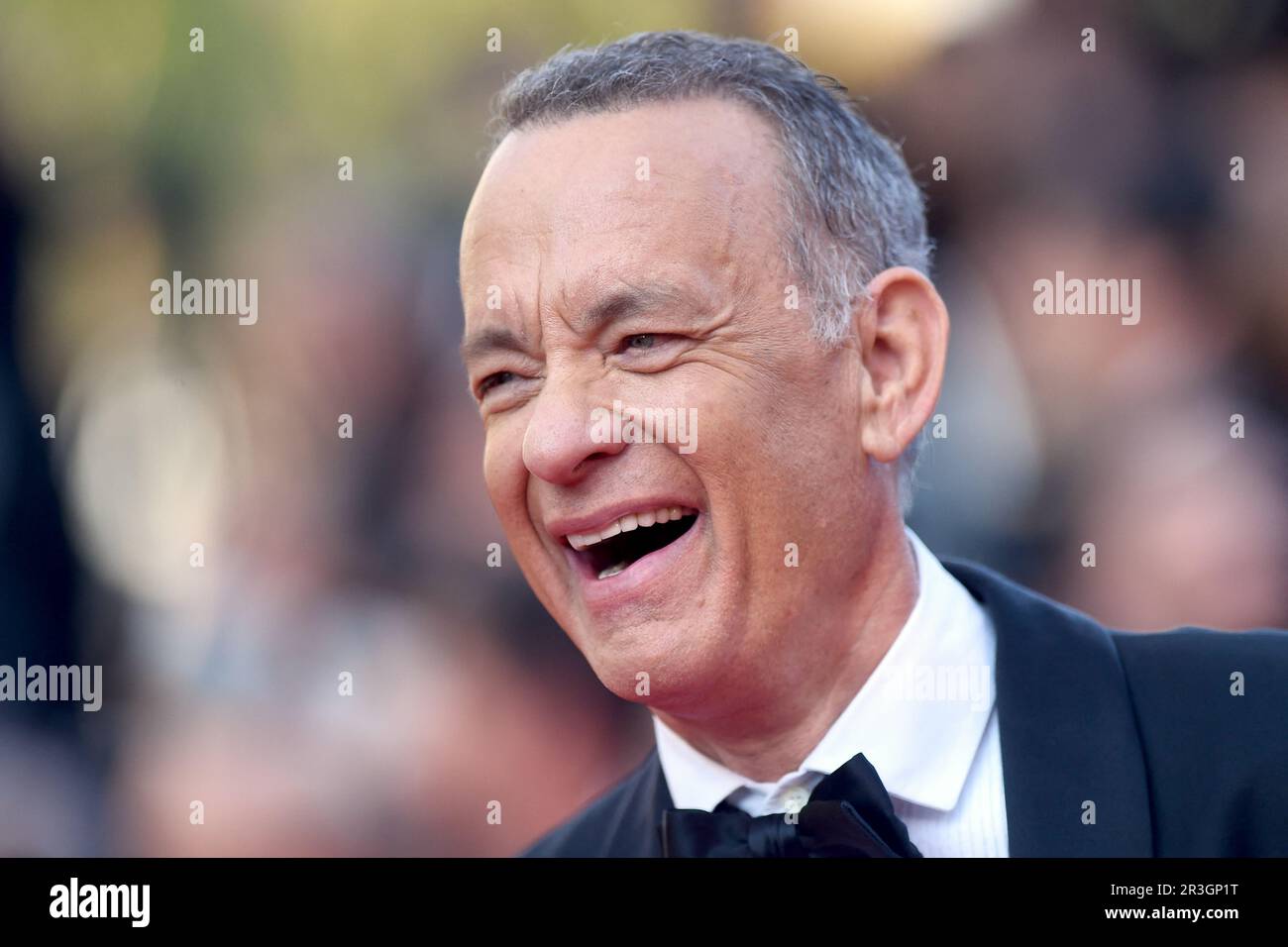 Tom Hanks attend the Asteroid City red carpet during the 76th annual ...
