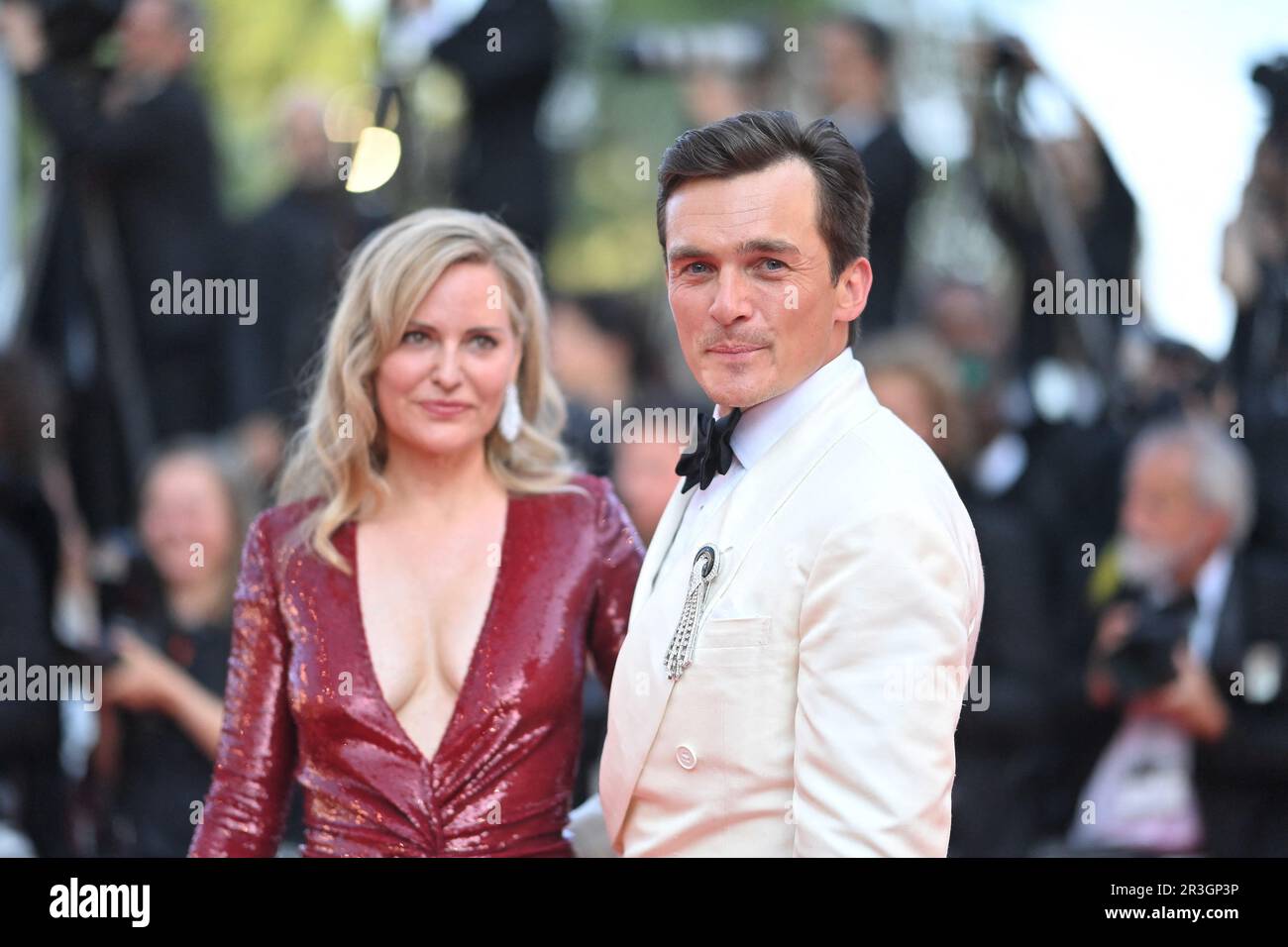 Aimee Mullins and Rupert Friend attend the Asteroid City red carpet ...