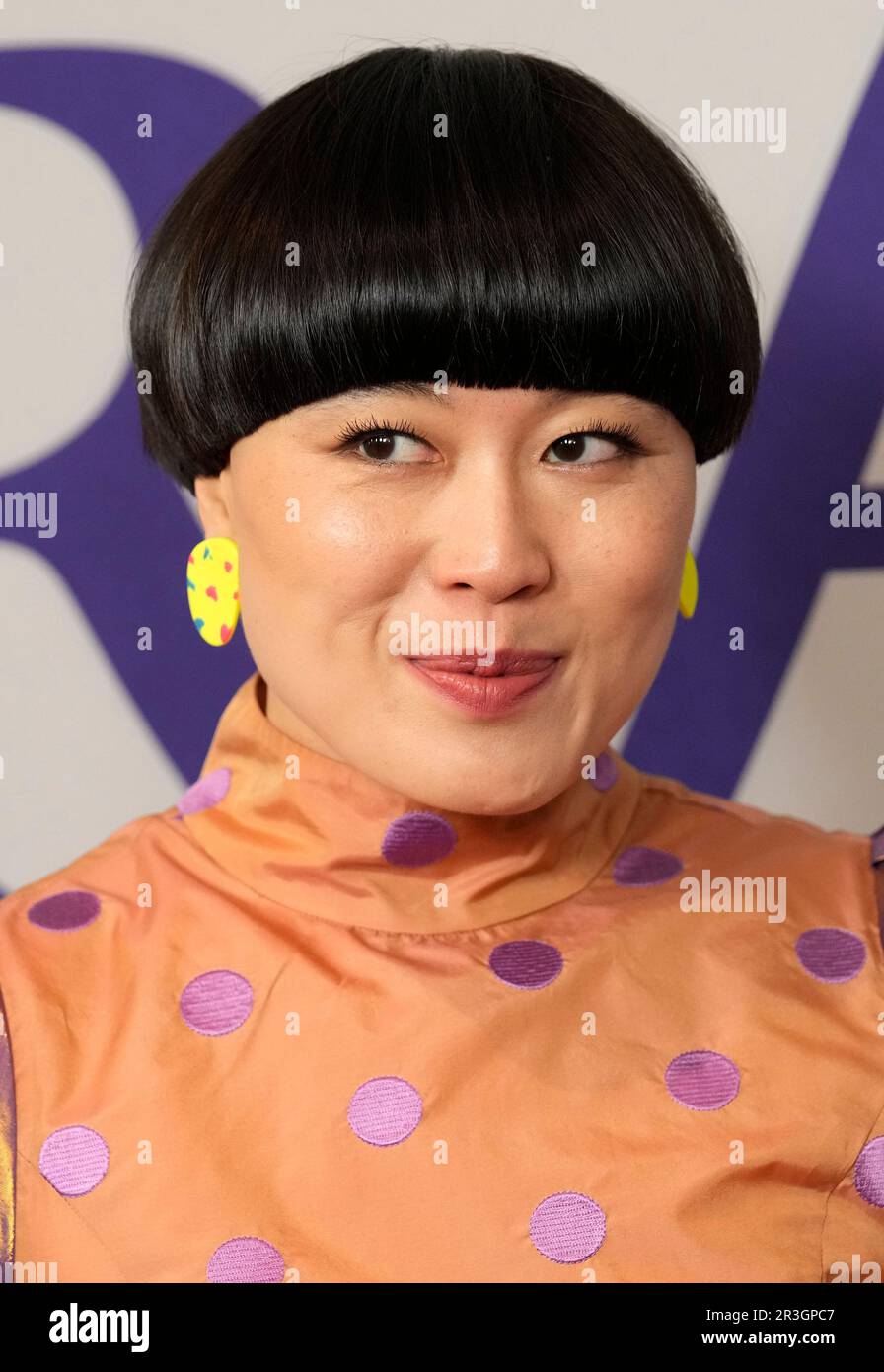 Atsuko Okatsuka Poses At The 48th Annual Gracie Awards Tuesday May 23 2023 At The Four