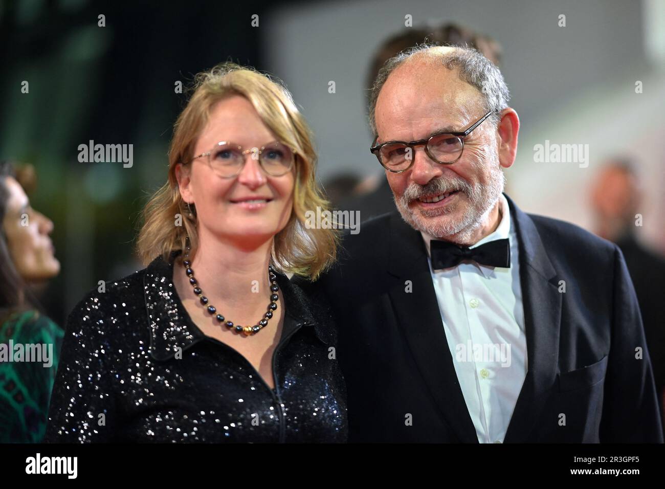Cannes, France. 23rd May, 2023. Anna Novion and Jean- Pierre Darroussin ...