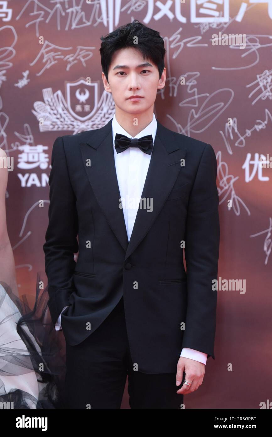 Beijing, China, 23 May, 2023. Chinese actor Yang Yang poses for a photo ...