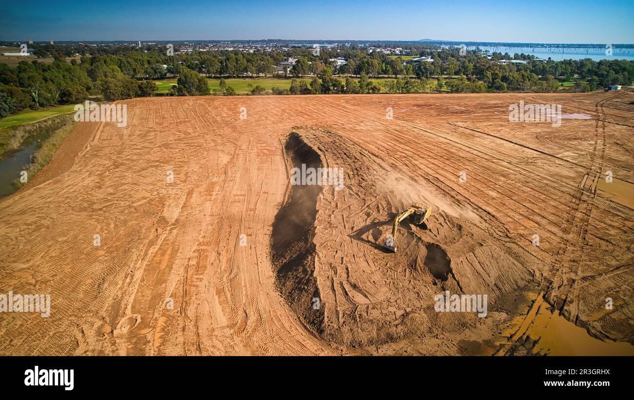 Yarrawonga, Victoria, Australia - 18 April 2023: Large tracked ...