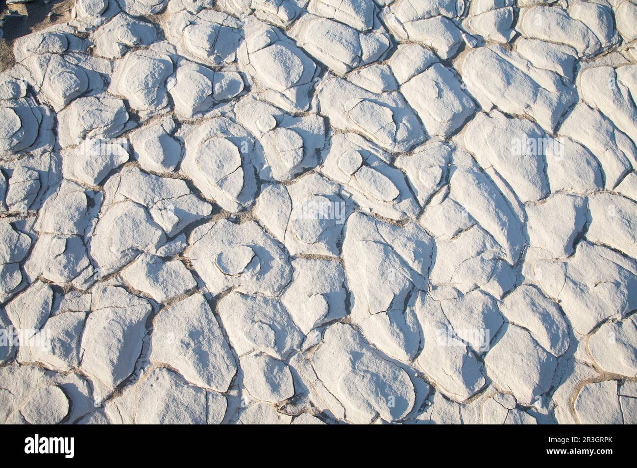 Death Valley, California. Detail of salt residue in the desert Stock ...