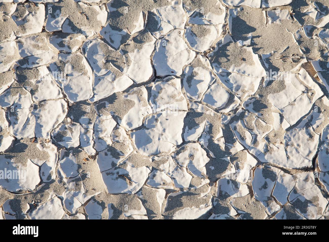 Death Valley, California. Detail of salt residue in the desert Stock ...