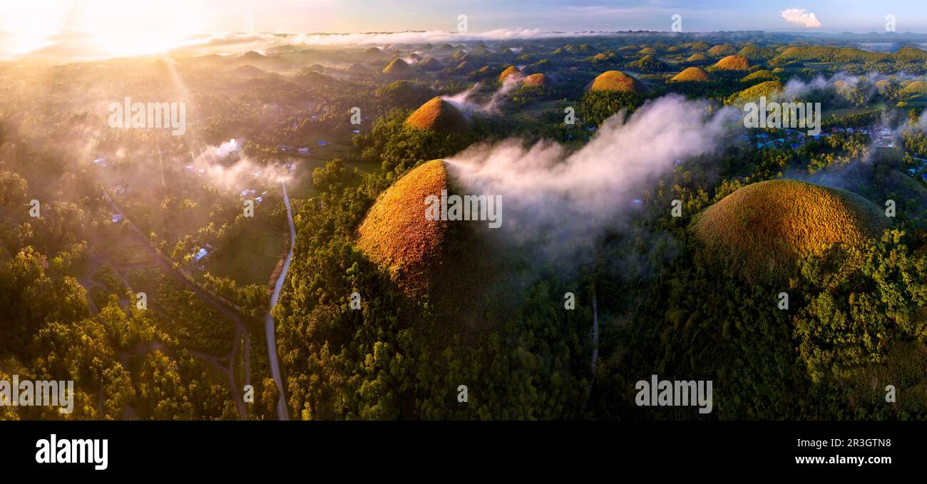 The Chocolate Hills are a geological formation in the Bohol province of ...