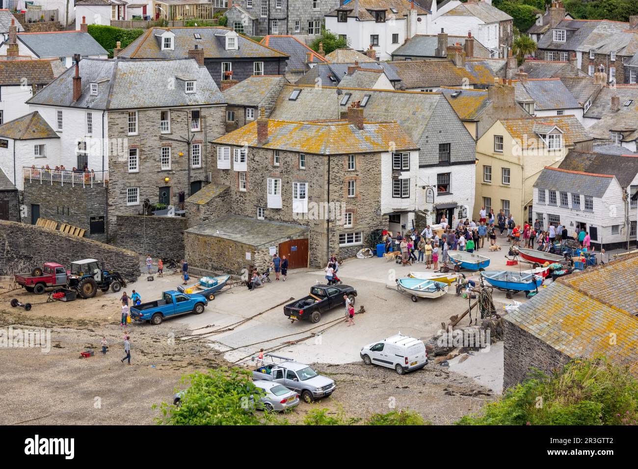 A view of Port Isaac in Cornwal Stock Photo - Alamy