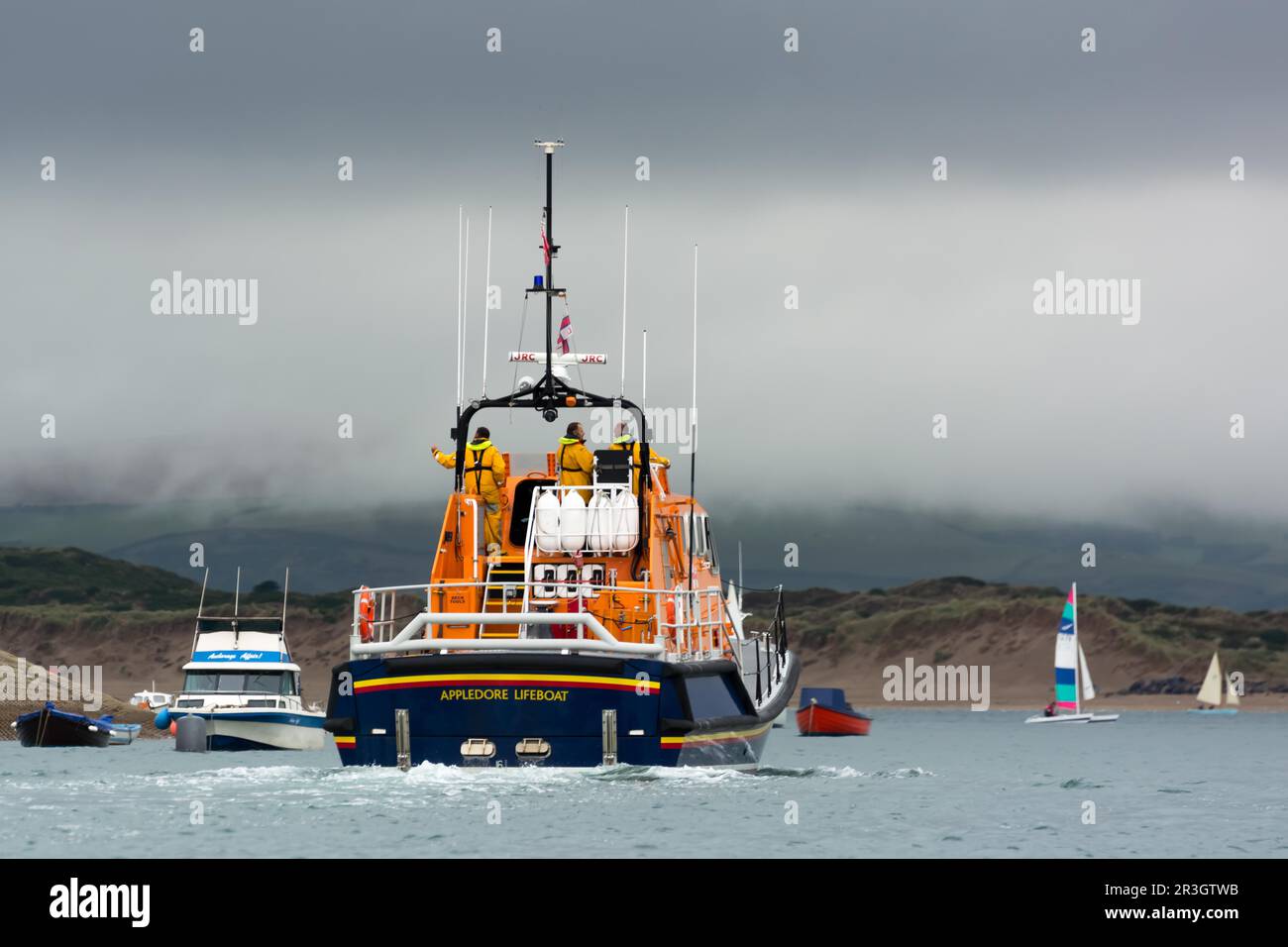 Blue boat life buoy hi-res stock photography and images - Alamy