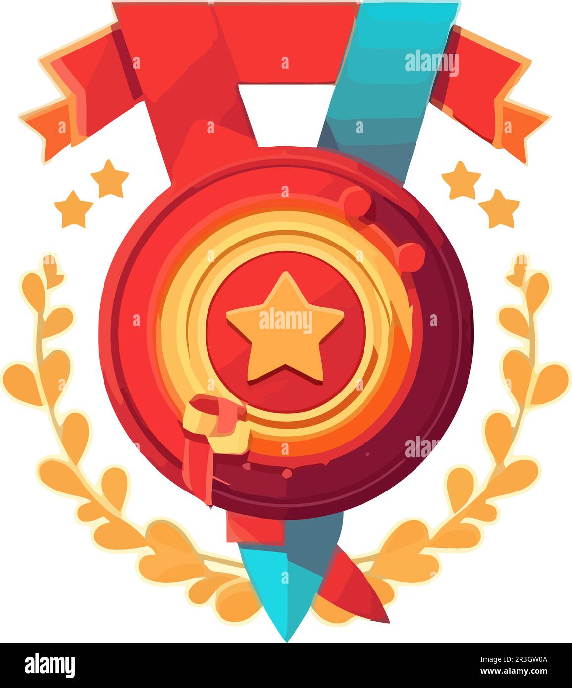 Golden star symbolizes achievement and success Stock Vector Image & Art ...