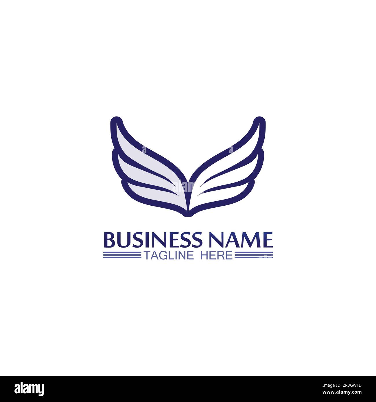 Wing bird falcon love logo Stock Vector Image & Art - Alamy