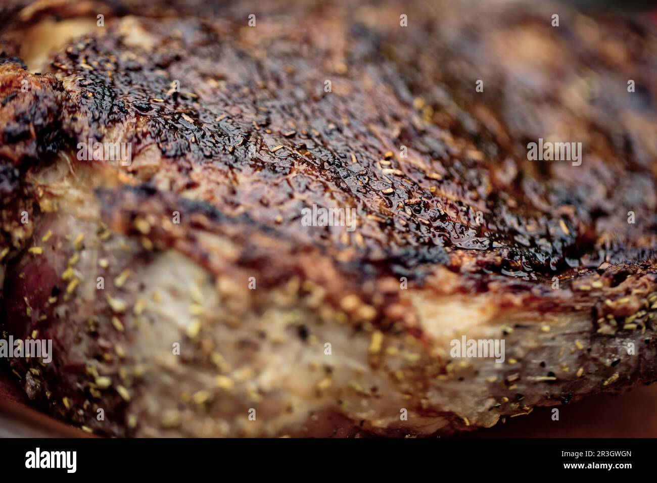 Freshly grilled beef chop Stock Photo - Alamy