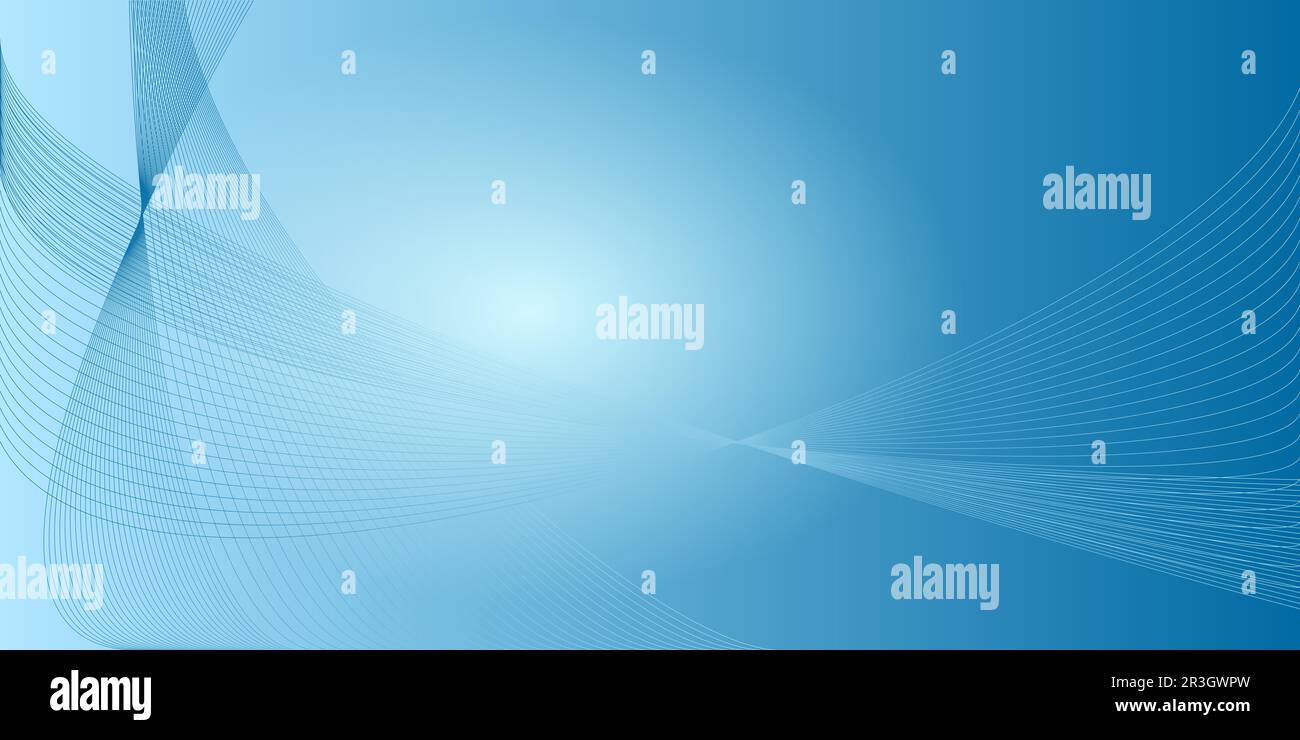 Abstract header background with stripes and gradients in blue, vector ...