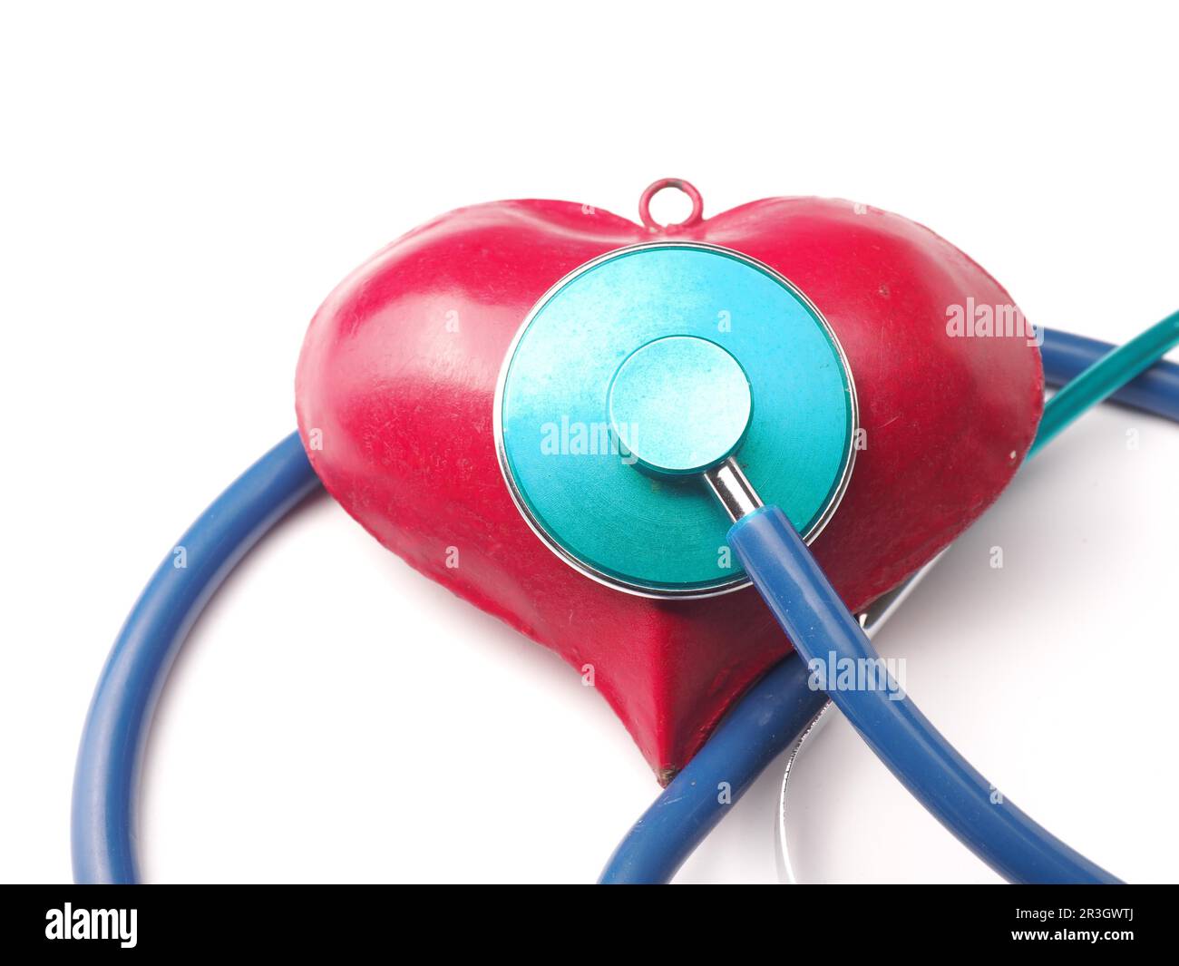 Red love stethoscope on Cut Out Stock Images & Pictures - Alamy
