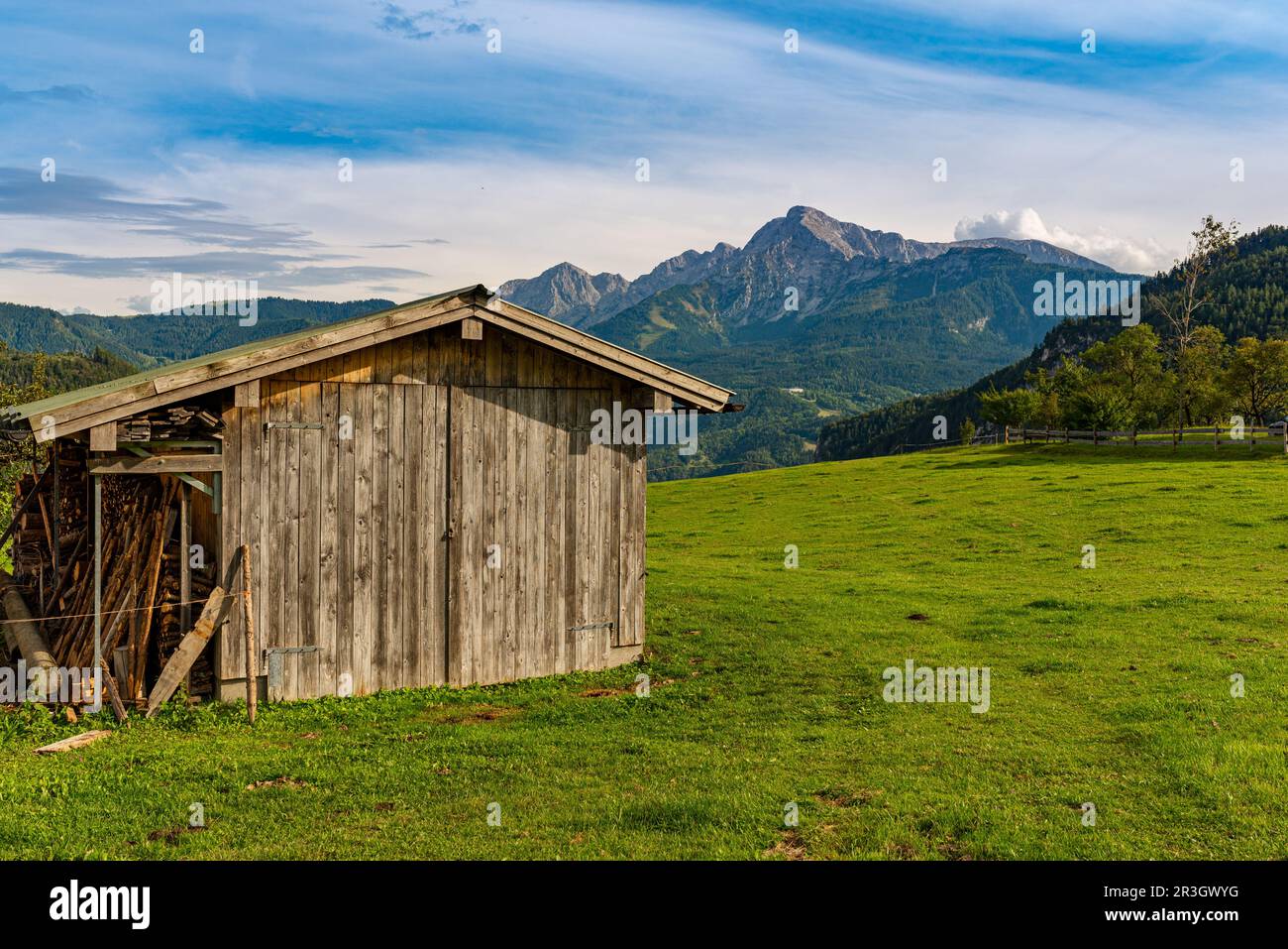 Barn in Ettenberg a small village on a pilgrimage route in the ...