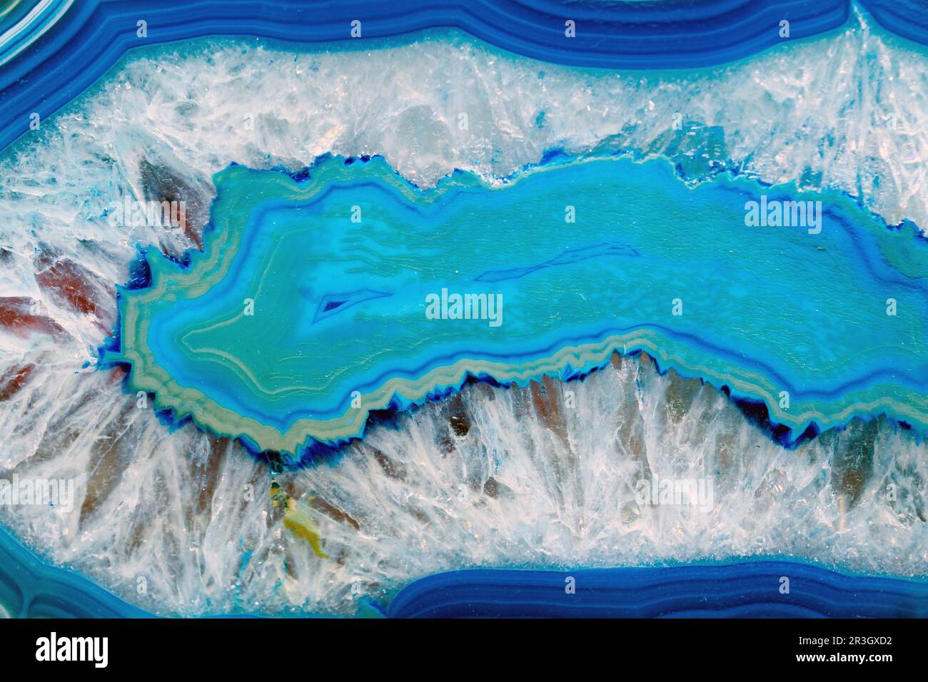 Background with a beautiful blue agate Stock Photo - Alamy