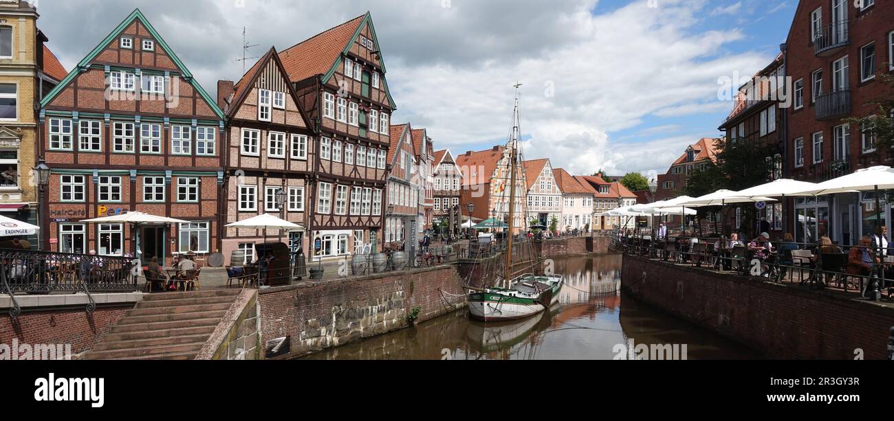 Old port in Stade Stock Photo - Alamy