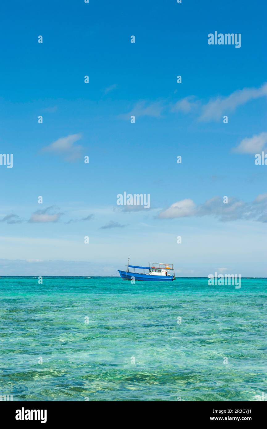 Little boat, Yasawas, Fiji, South Pacific Stock Photo - Alamy