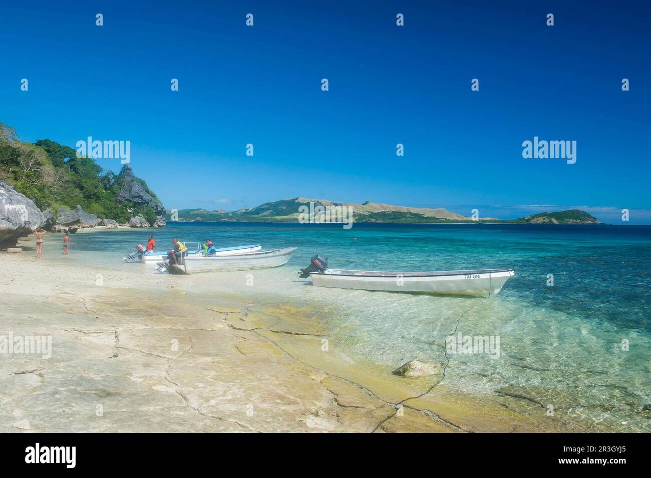 Little boats, Yasawas, Fiji, South Pacific Stock Photo - Alamy