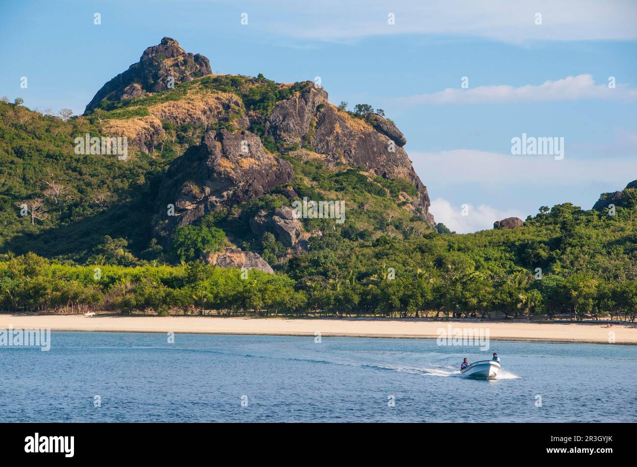 Little boat, Yasawas, Fiji, South Pacific Stock Photo - Alamy