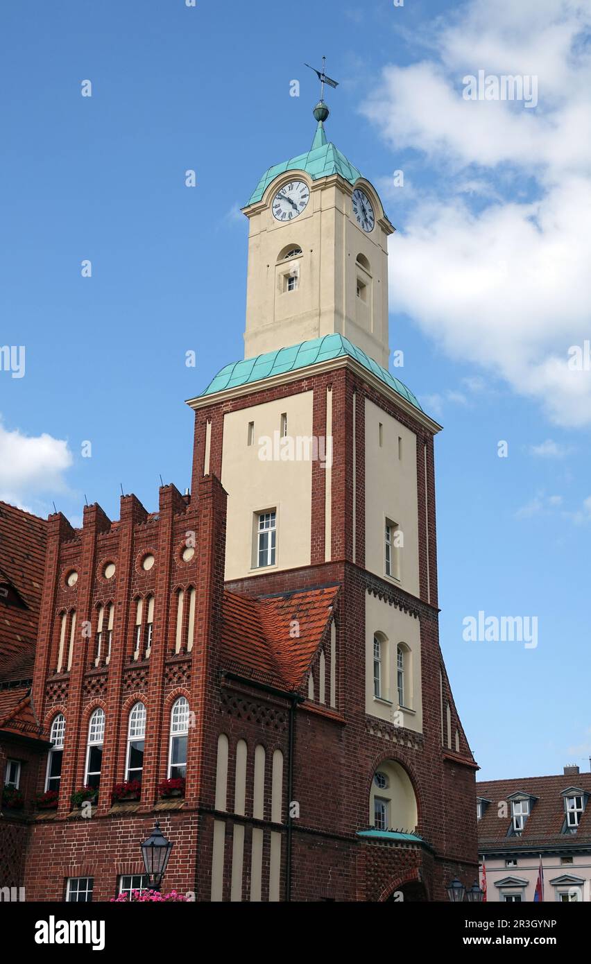 City hall in Wittstock, Dosse Stock Photo - Alamy