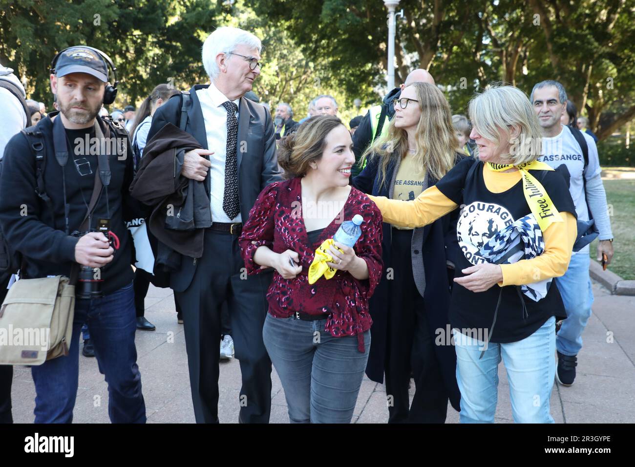 Sydney, Australia. 24th May 2023. Relatives of Julian Assange attended ...