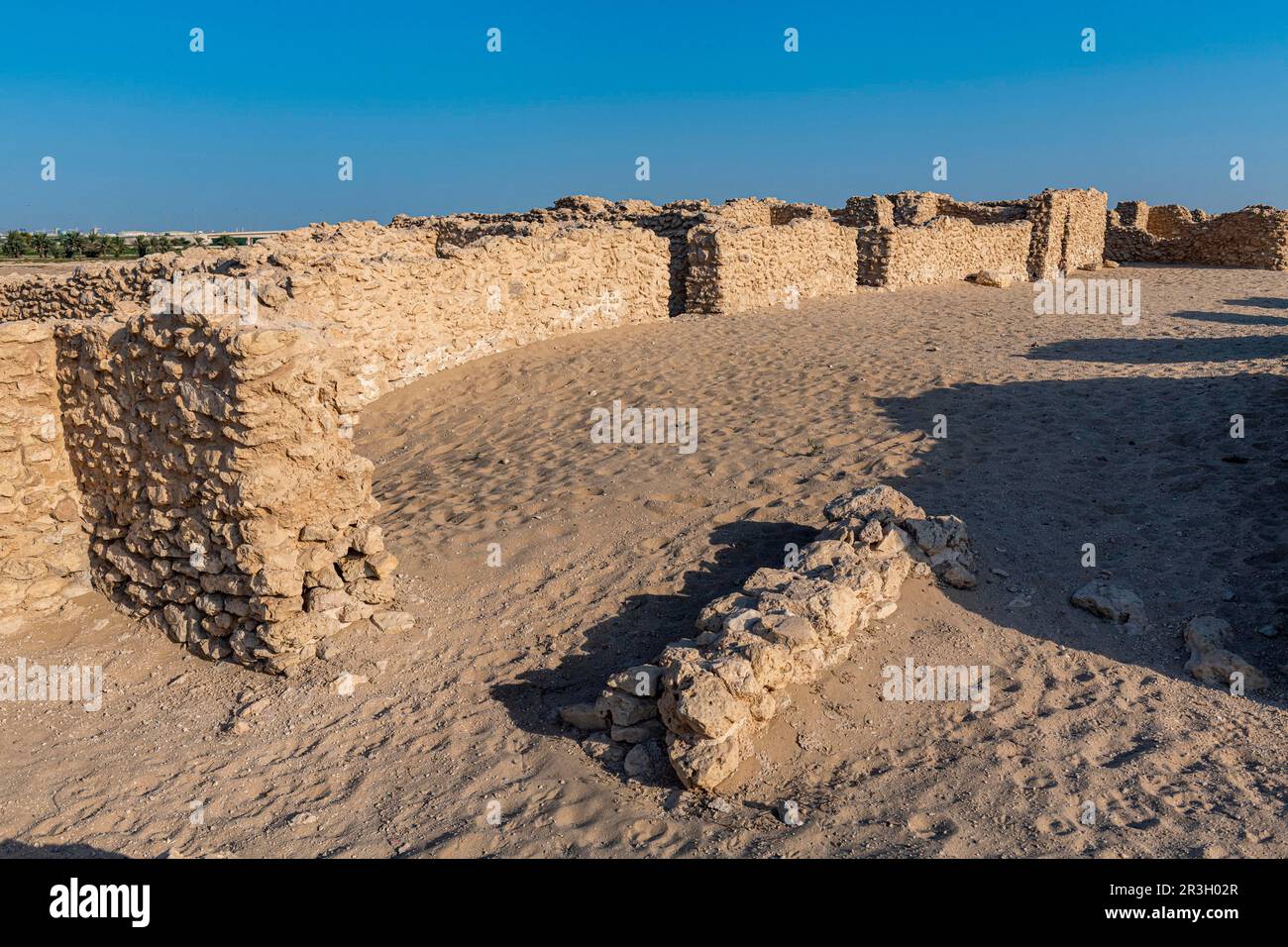 Unesco site Qal'at al-Bahrain or the Bahrain Fort, Kingdom of Bahrain ...