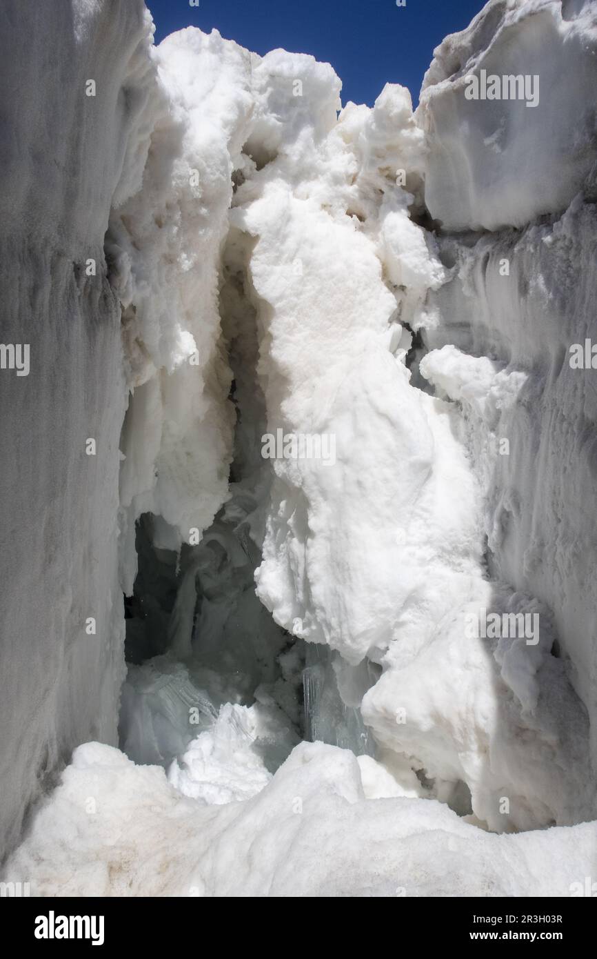 Crevasse in swiss alps hi-res stock photography and images - Alamy
